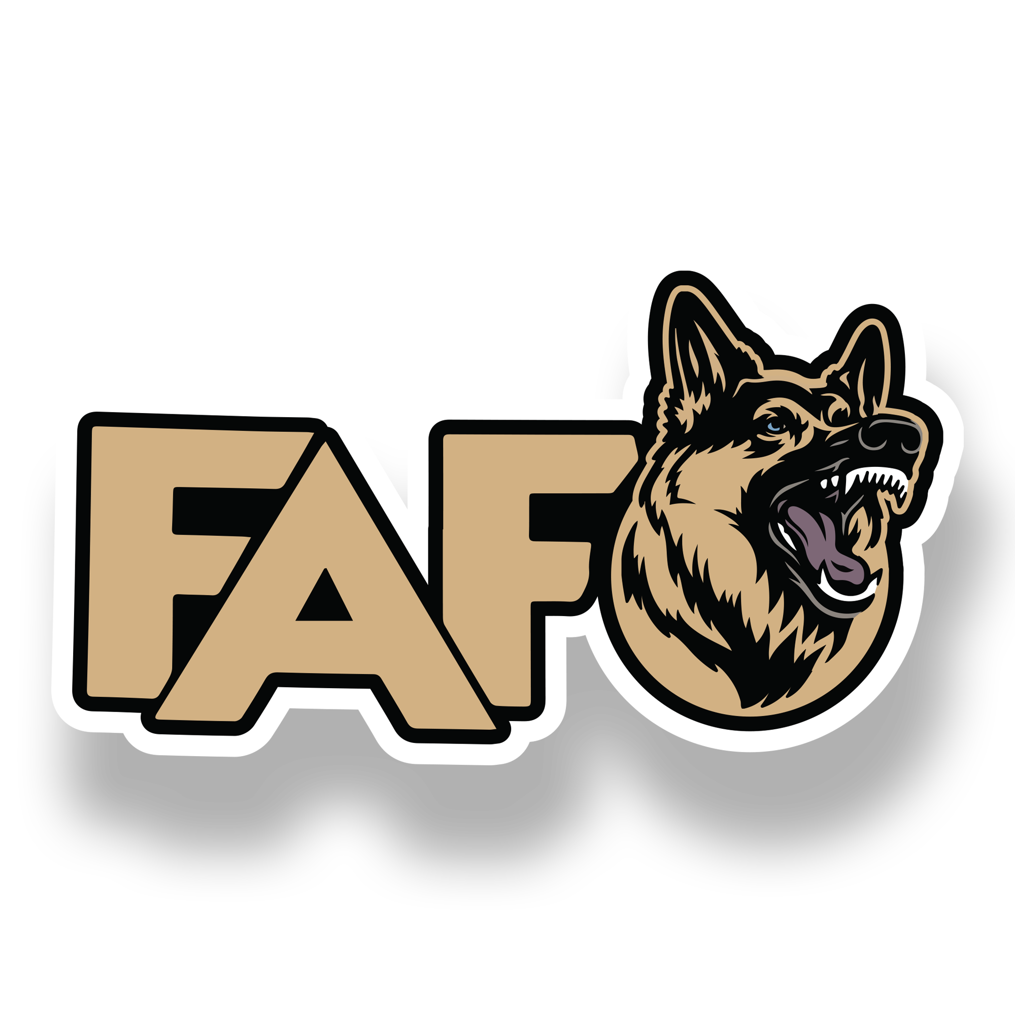 Proactive Concepts - FAFO K9 Sticker – Proactive Concepts