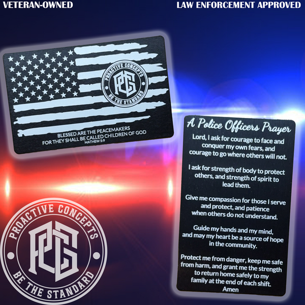 ALUMINUM POLICE OFFICERS PRAYER - Proactive Concepts – Proactive Concepts