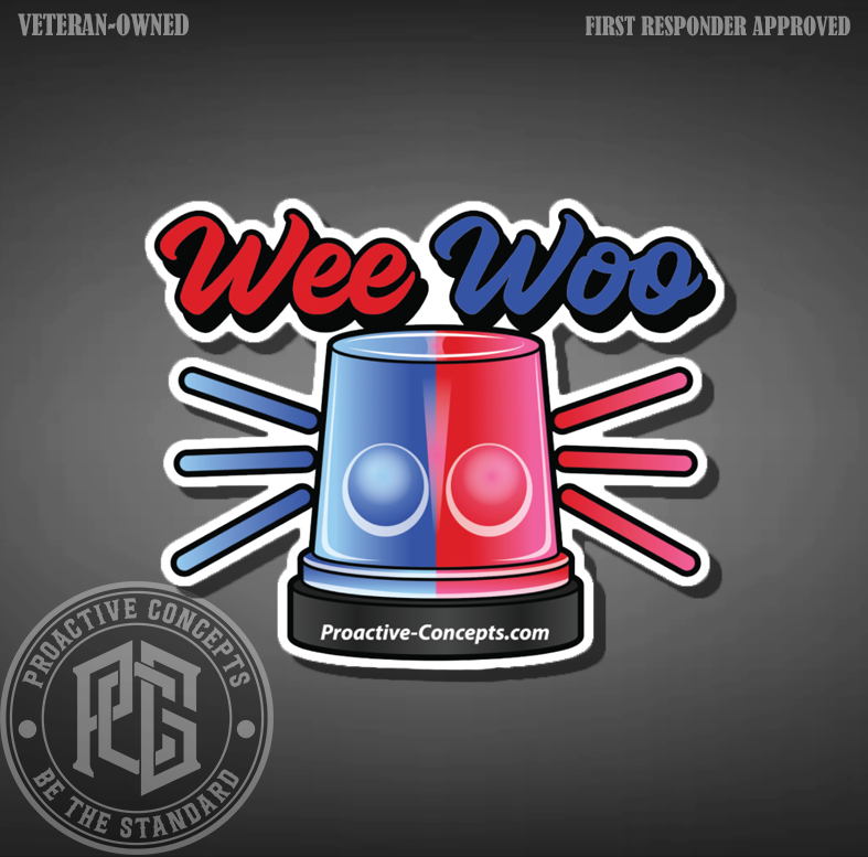 Proactive Concepts - WEE WOO Sticker – Proactive Concepts